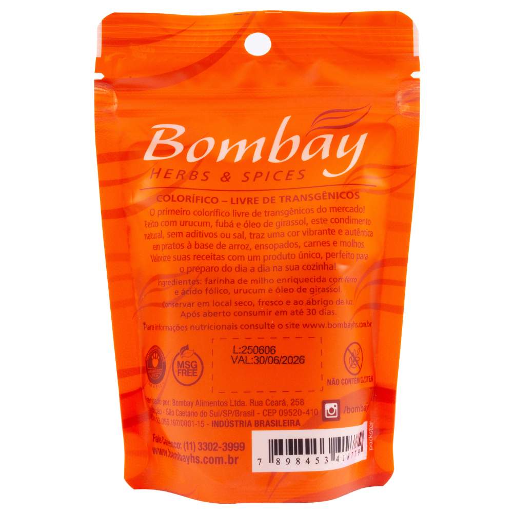 Colorifico (colorau) sem transgênicos - Bombay Herbs & Spices
