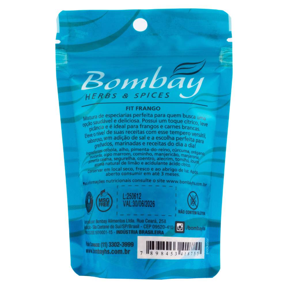 Fit Frango (Tempero Natural sem Sal) - Bombay Herbs & Spices